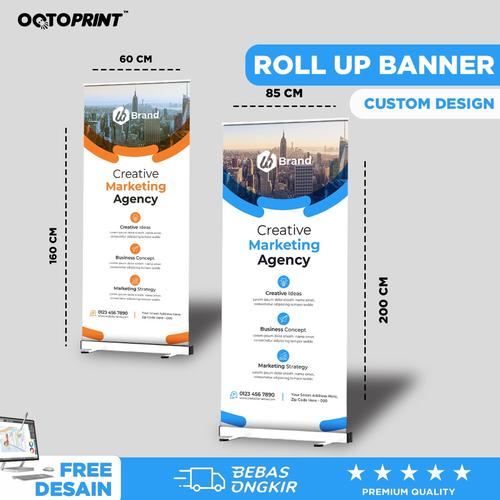 Jual Cetak Roll Up Banner Spanduk Albatros | Flexi | Korea - Octoprint - 60 x 160, Flexy 340 ...