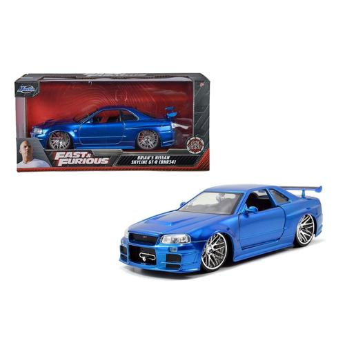 Jual Jada Toys 1:24, Fast & Furious, Nissan Skyline GTR R34, Biru ...