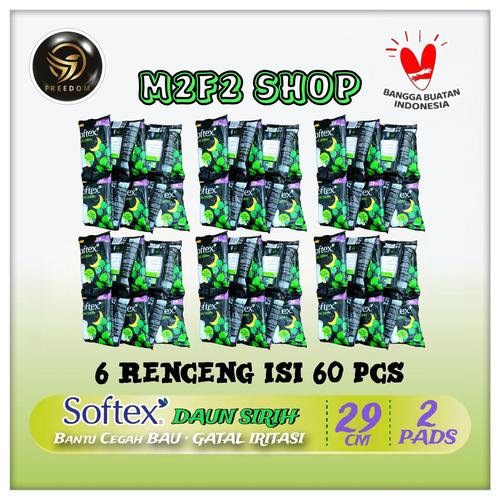 Jual Softex Daun Sirih Pembalut Sachet Isi 2 Pads - Wing (Harga 6 ...