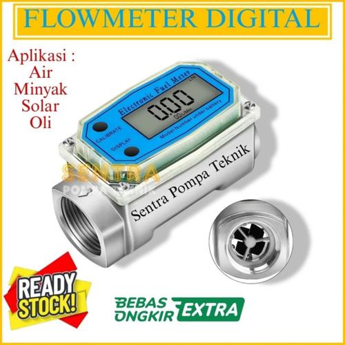 Jual Flow meter Solar 1,5inch Flow meter solar Electronic Digital 1,5 ...
