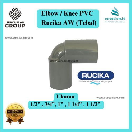 Jual ELBOW 1/2" AW RUCIKA / ELBOW 3/4" AW RUCIKA / KNEE 1/2" AW RUCIKA ...