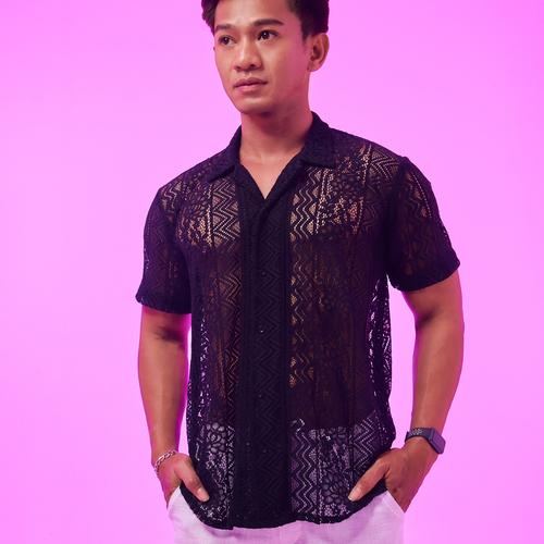 Jual Kemeja hitam transparan pria | the heavan island - Kota Denpasar ...