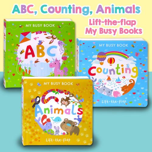 Jual My Busy Book ABC / Animals / Counting A Lift-the-Flap Board Book ...