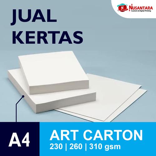 Jual Kertas A4 Art Carton 260gsm ( 1 RIM=500 lembar) | Kertas Office ...