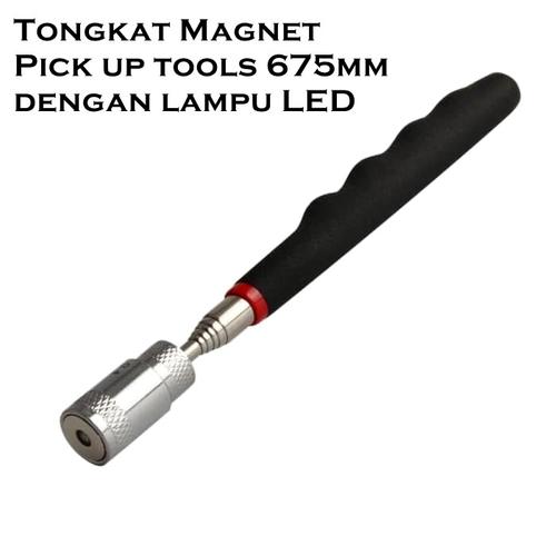 Jual Tongkat magnet teleskopik LED Alat Bantu Ambil Benda Metal baut ...