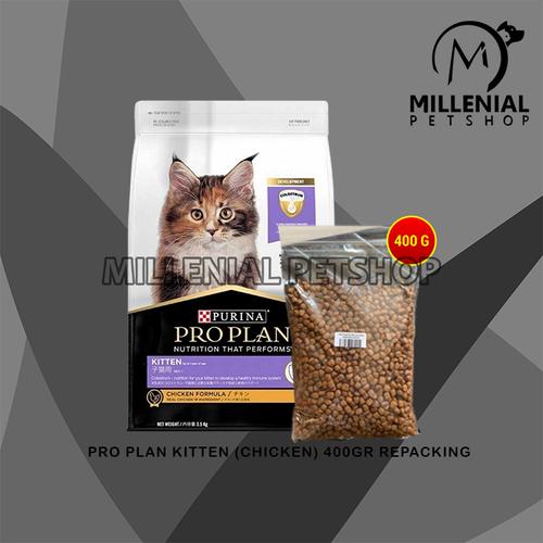 Jual Makanan Kucing Pro plan kitten chicken 500 gr dry food proplan ...