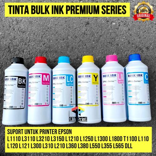 Jual Tinta Bulk Ink 1 Liter Untuk Printer Epson L Series - Biru ...
