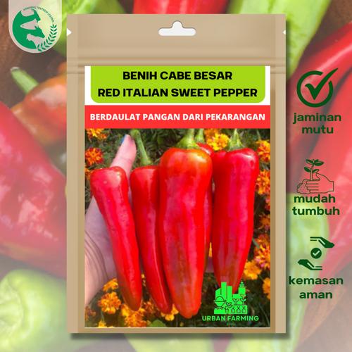 Jual 25 Benih Cabe Raksasa Red Italian Sweet Urban Farming Cabe Hias ...