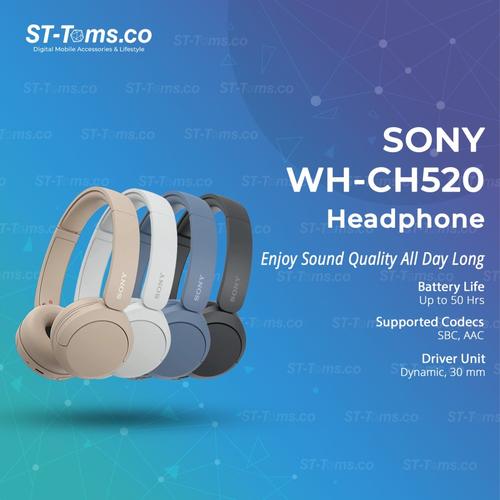 Promo Sony WH-CH520 / WH CH520 / CH 520 Wireless Headphones - Putih ...