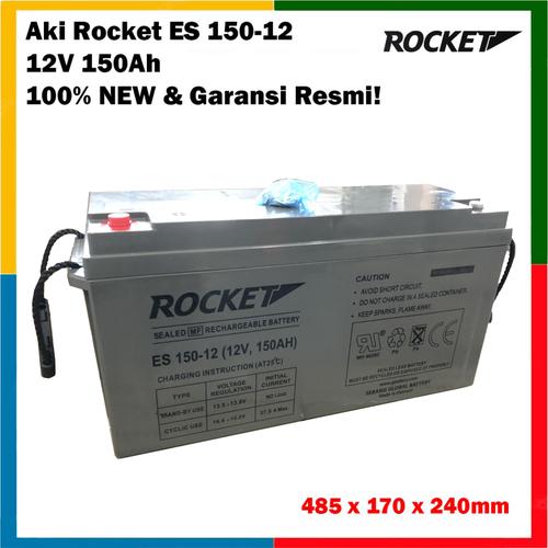 Jual Aki Rocket ES 150-12 VRLA MF 12V 150ah baterai kering - Jakarta Utara - PV EXMB | Tokopedia