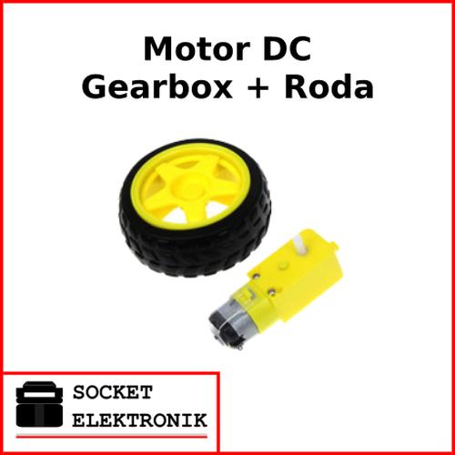 Jual Motor DC Gear Box dan Roda untuk robot untuk arduino smart car ...