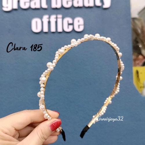 Jual BANDO CLARA MUTIARA HEADBAND BANDO KOREA BANDO LOGAM PREMIUM ...