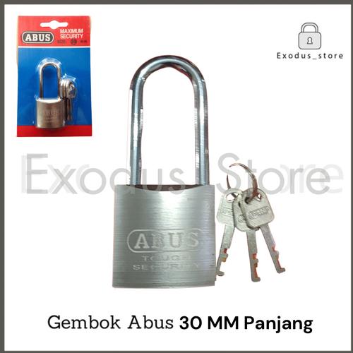 Jual Gembok pagar rumah anti karat / maling Abus 30 mm leher panjang ...