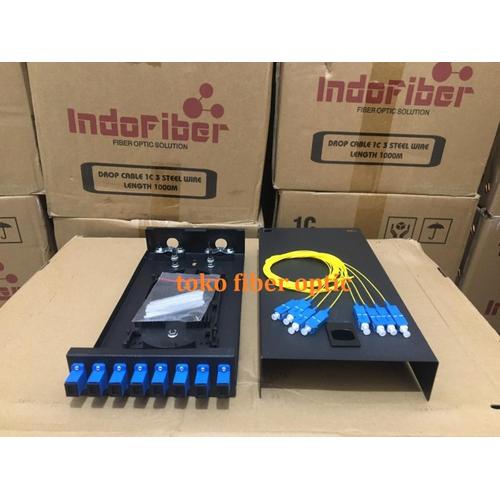 Jual Roset besi 8 core SC singlemode /mini OTB 8 port SC singlemode ...