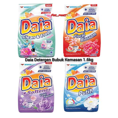 Jual DAIA DETERJEN BUBUK 1.6 KG - Kota Tangerang - GRASHOPP | Tokopedia