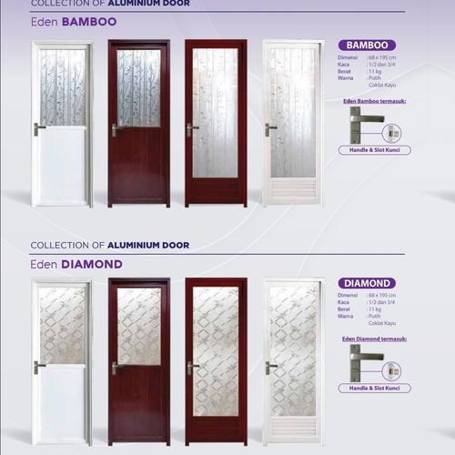 Jual Pintu Kamar Mandi Aluminium 68x195 EDEN / Pintu Alumunium Kamar ...