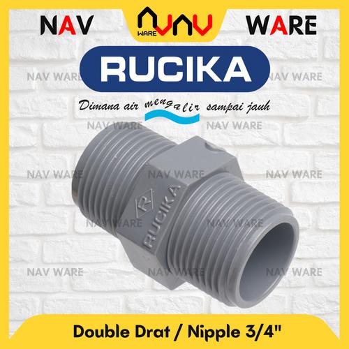 Jual RUCIKA Sambungan Double Nepel / Nipple 3/4" Inch Pipa PVC AW Drat Luar - Jakarta Timur ...