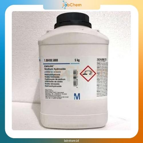 Jual Sodium Hydroxide Pellets Caustic Soda (AR) 5 kg | Merck 1.06498. ...