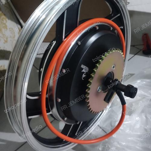 Jual bldc 17" 2000w 3000w yuma motor hybrid 48v 60v 72v - 3000w+pack ...