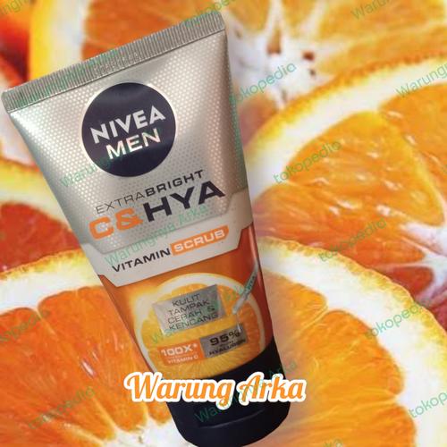 Promo NIVEA MEN Extra Bright C&HYA Vitamin Scrub 100ml Jeruk - Kota ...