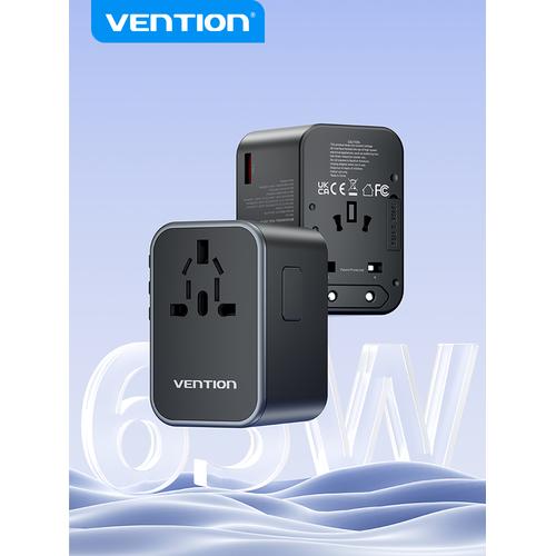 Promo Universal Travel Adapter Multi plug USB 3 port PD3.0 QC3 Vention ...