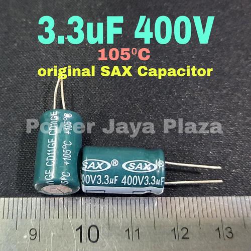 Jual Elco 3,3uF 3.3uF 400V 105⁰C original SAX Capacitor - Kota Bandung ...