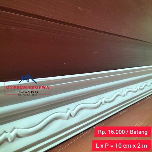 Jual Lis Gipsum minimalis motif gigi bajing 10 cm / List Plafon Gypsum ...