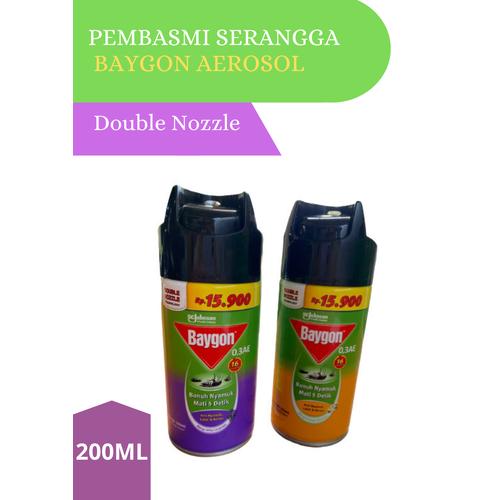 Jual BAYGON Obat Nyamuk Serangga Semprot Aerosol Spray Double Nozzle ...