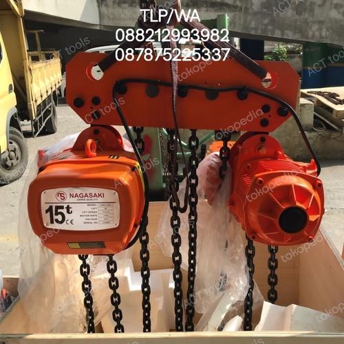 Jual Electric Chain Hoist 20 Ton x 6 Meter 380V (8 jalur) NAGASAKI ...