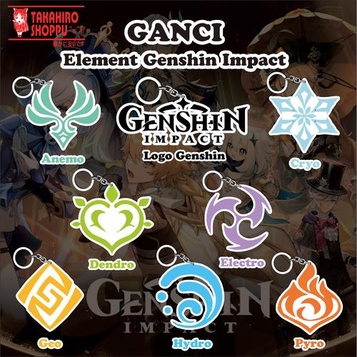 Jual Gantungan Kunci / Keychain Akrilik ELEMENT GENSHIN IMPACT - CRYO ...