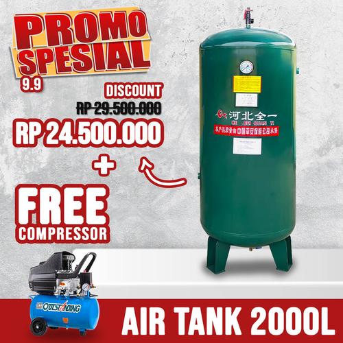Jual DK AIR RECEIVER TANGKI ANGIN TANGKI UDARA 2000 LITER - Jakarta ...