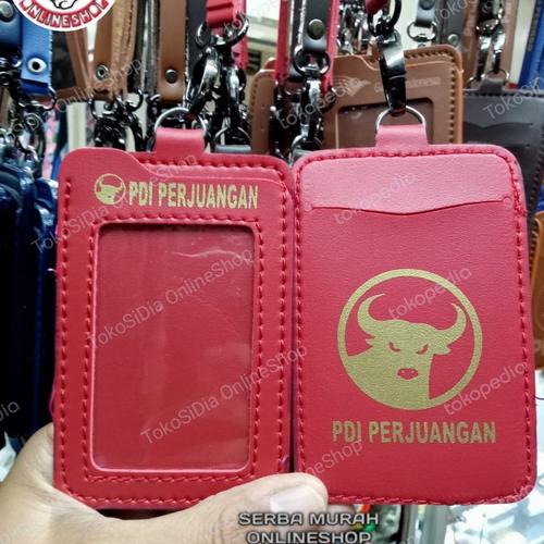 Jual Tali Lanyard Name Tag ID Card Holder PARTAI PDI PERJUANGAN ...