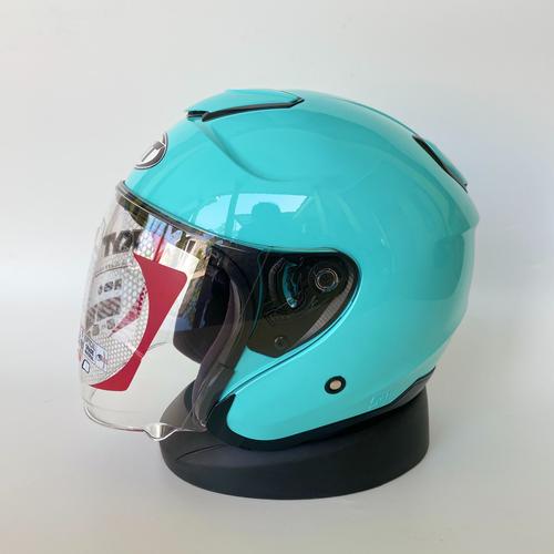 Jual Helm KYT Kyoto R Solid Aqua Half Face Hijau Tosca Terbaru - M - Kab. Demak - SHD-Helmet ...