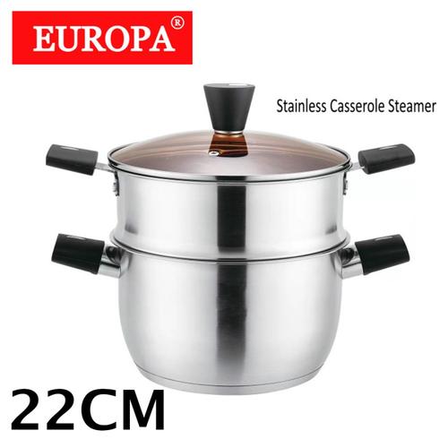 Jual PANCI EUROPA Soup Pot Steamer 2 Susun 22cm & 24cm Panci Sup ...