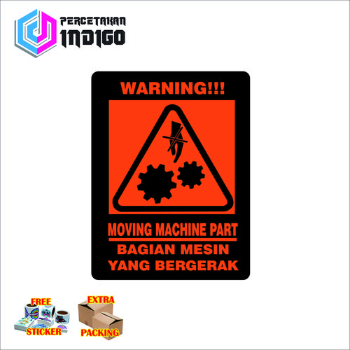 Jual plat alumunium rambu warning bagian mesin yang bergerak type 3 ...