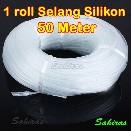 Jual Selang Silikon Silicon 1 Roll / 50 Meter Selang Aerator Untuk ...