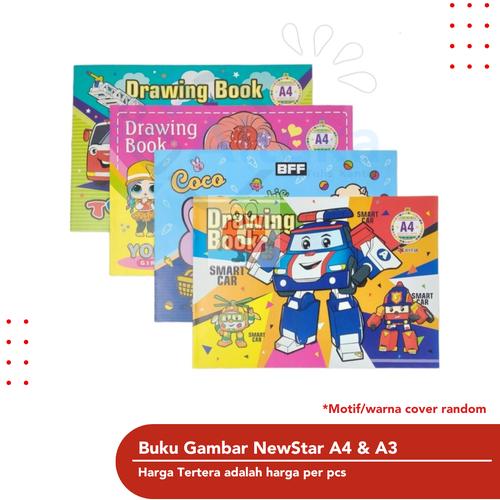Jual Buku gambar / Drawing Book Newstar Motif A3 / A4 - Ukuran A4 ...