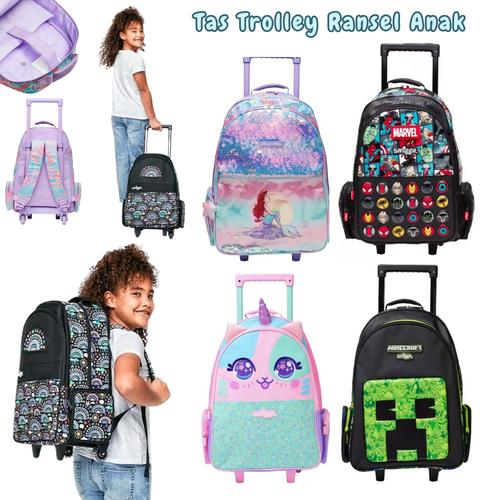 Jual Tas Trolley Besar Anak SD Tas Punggung Size 36*20*54cm - Marvel ...
