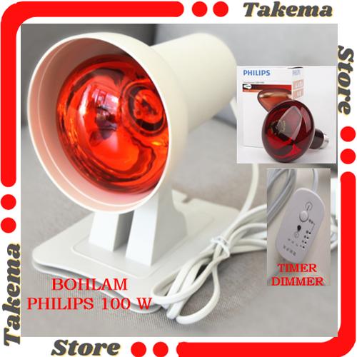 Jual LAMPU TERAPI INFRARED PHILIPS 100 WATT DENGAN TIMER DAN DIMMER ...