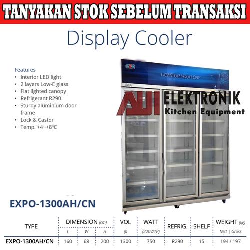 Jual GEA EXPO-1300AH/CN Display Cooler / Showcase 3 Pintu / Display ...
