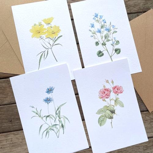 Jual 1 PACK Kartu Ucapan Polos plus Amplop Kraft Greeting Card WildFlo3 ...