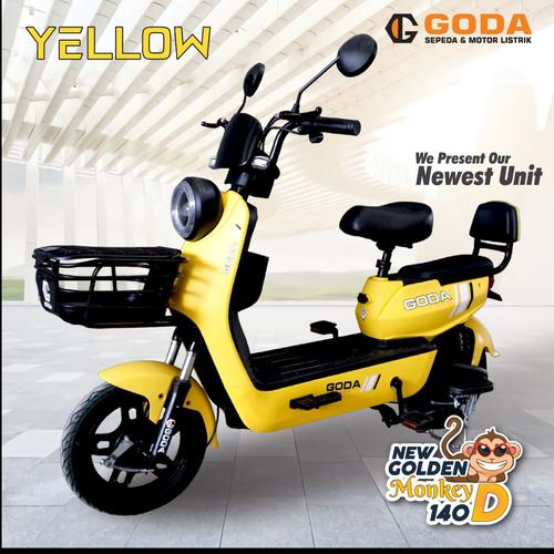 Jual sepeda listrik goda 140D garansi resmi - Kuning - Kab. Bekasi ...