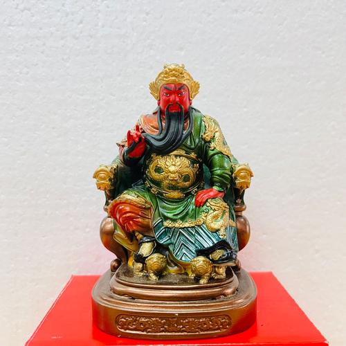 Jual patung dewa kwan kong / guan yu 关公 pegang kumis 4in 10cm - Jakarta ...