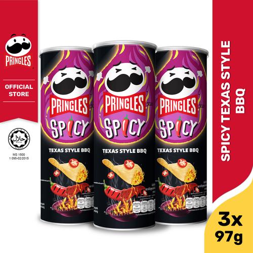 Jual [BUNDLE 3pcs] Pringles Spicy Texas Style BBQ Keripik 97g - Jakarta ...