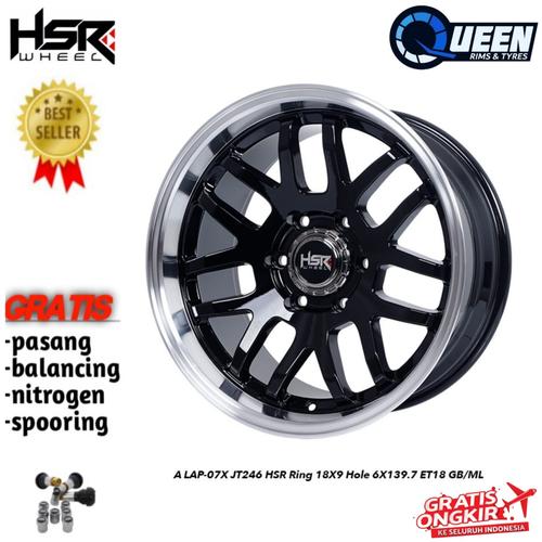 Jual Velg mobil pajero fortuner hilux triton HSR A LAP-07X R18X9 6X139 ...
