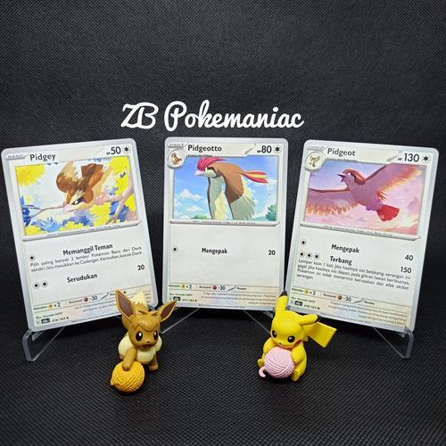 Jual Pidgey, Pidgeotto, Pidgeot Pokemon 151 Indonesia sv2a - Pidgeotto ...