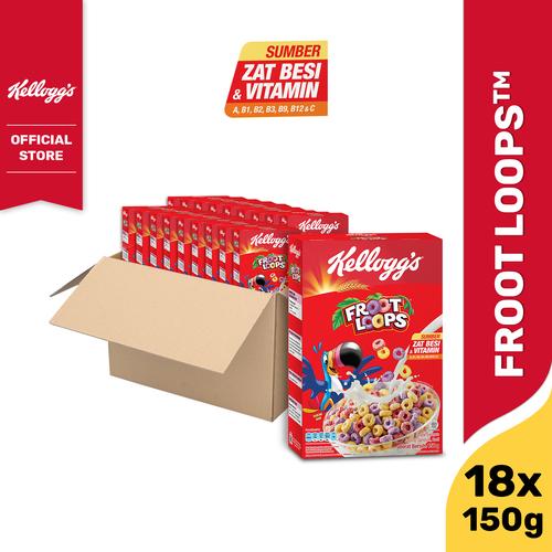 Promo [CARTON DEALS] Kelloggs Froot Loops 150g x 18pcs Cicil 0% 3x ...