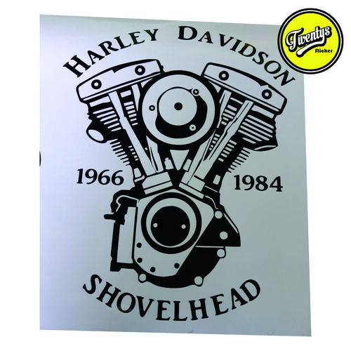 Jual STIKER HARLEY DAVIDSON SHOVELHEAD CUTTING STICKER - 20CM X 16CM ...