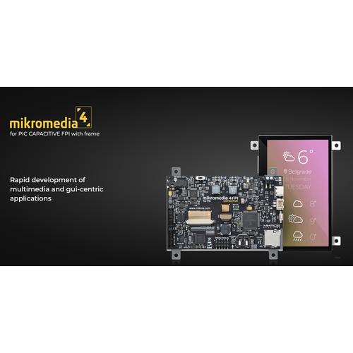 Jual MODUL LCD TFT 4.3 INCH -Mikromedia 4 for PIC CAPACITIVE with Frame ...