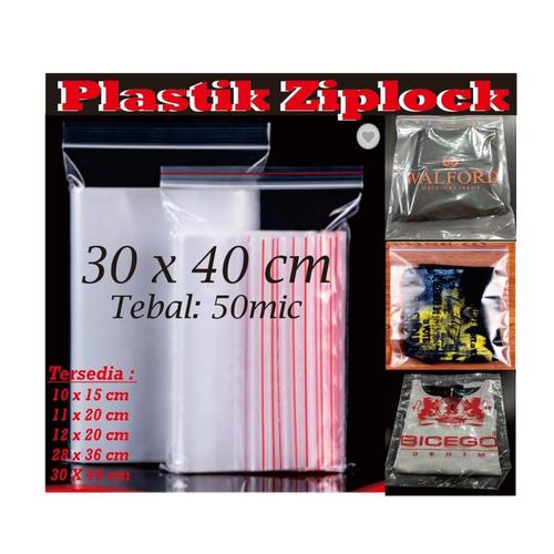 Jual Plastik Ziplock/Klip 30 X 40 Tebal Isi 100 Pcs - Jakarta Barat ...